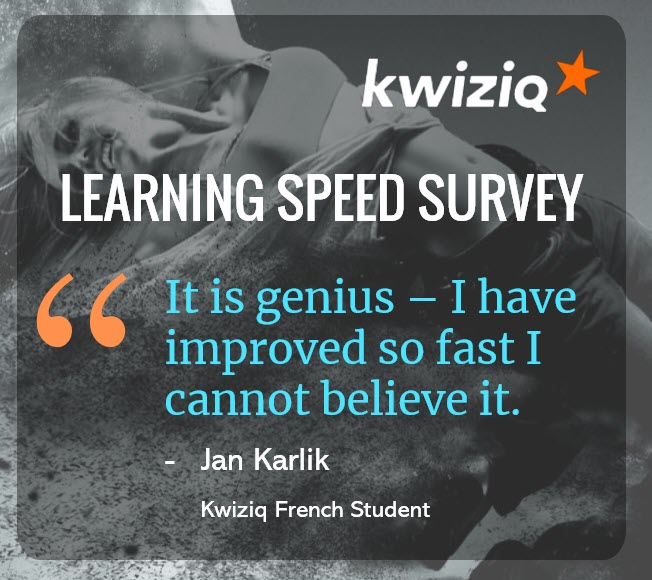 Kwiziq Learning Speed Survey 2019 - Wow! - Kwiziq #AI in #EdTech blog
